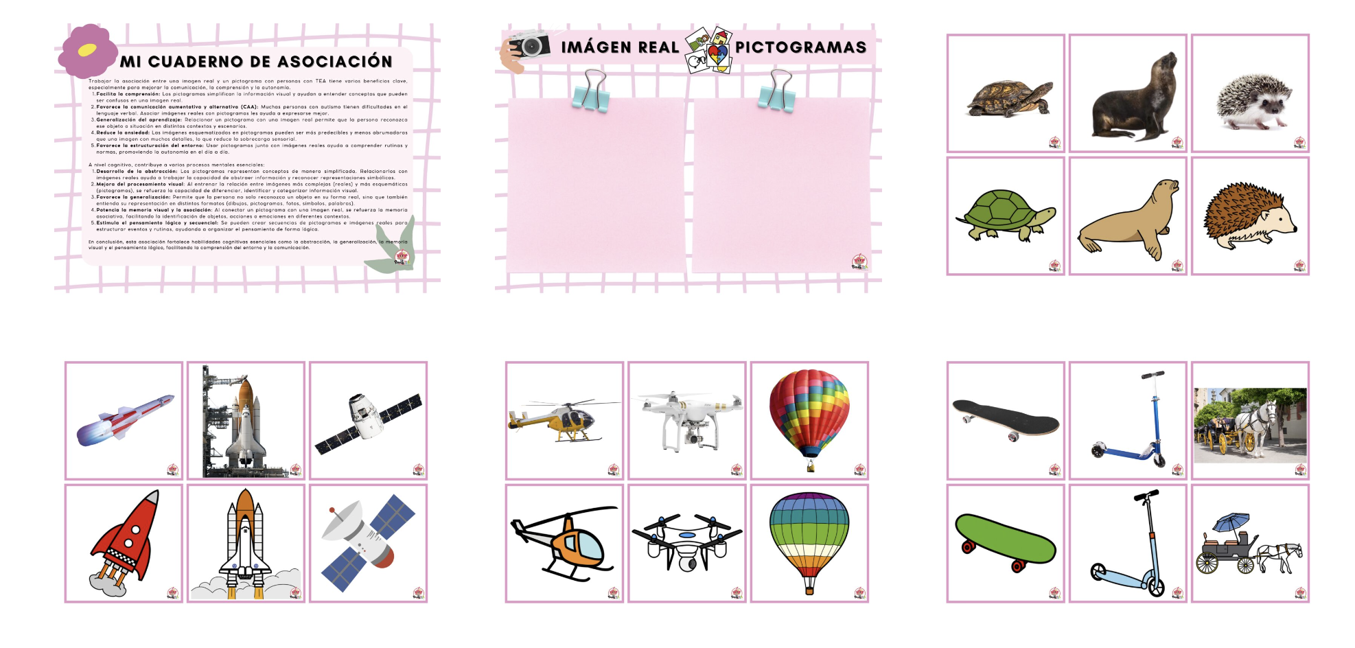 MI CUADERNO DE ASOCIACIÓN foto-picto 50 páginas - Orientacion Andujar