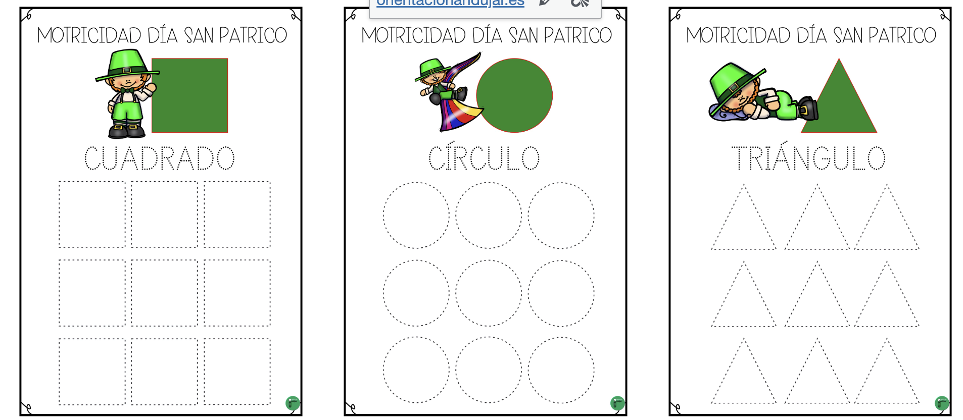 TRAZO DE FIGURAS GEOMÉTRICAS ESPECIAL DIA DE SAN PATRICIO - Orientacion ...