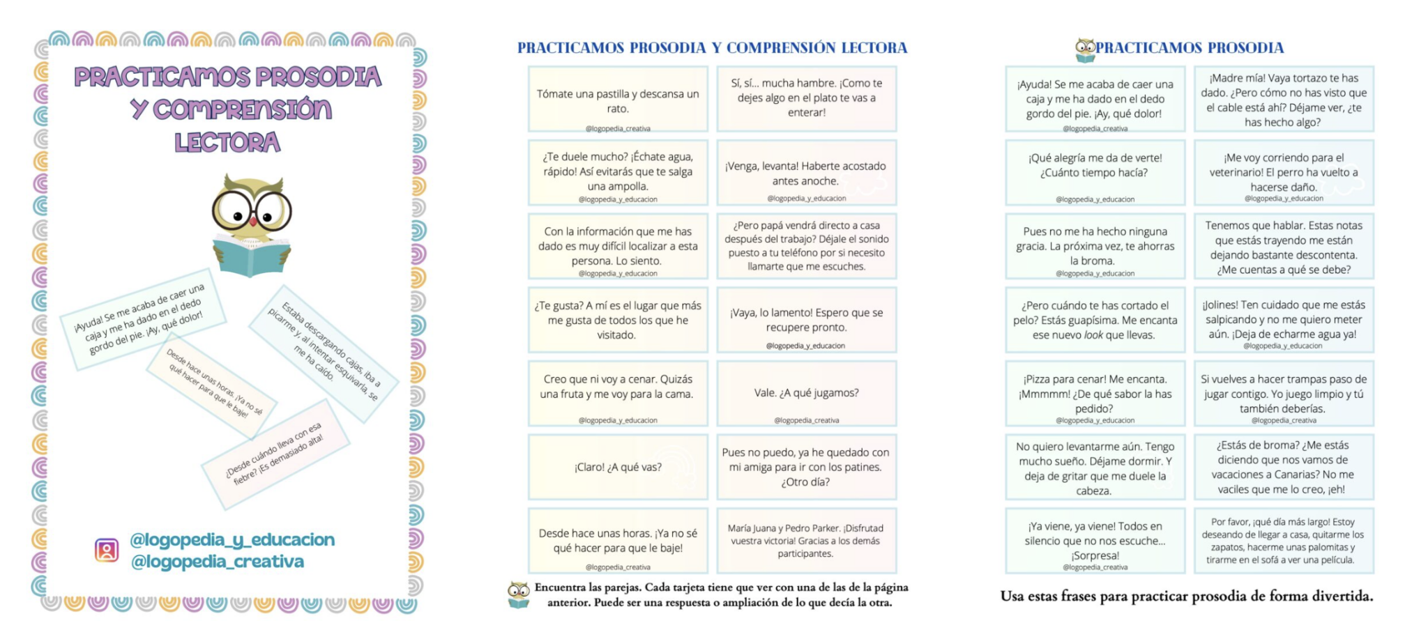 Láminas ilustrativas para trabajar la comprensión lectora de cuentos ...