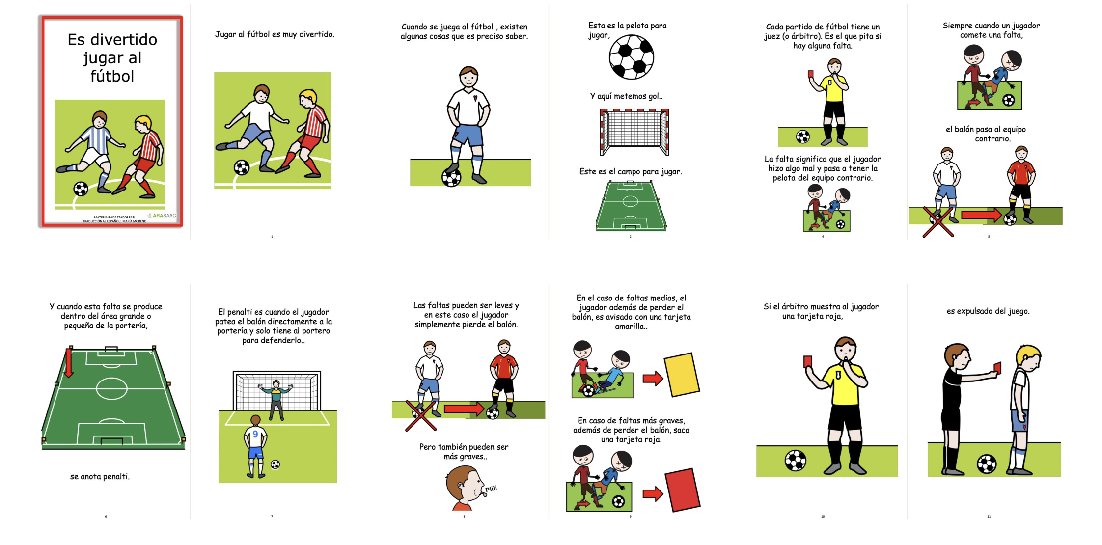 Historia social Mini book Es divertido jugar a fútbol editable ...