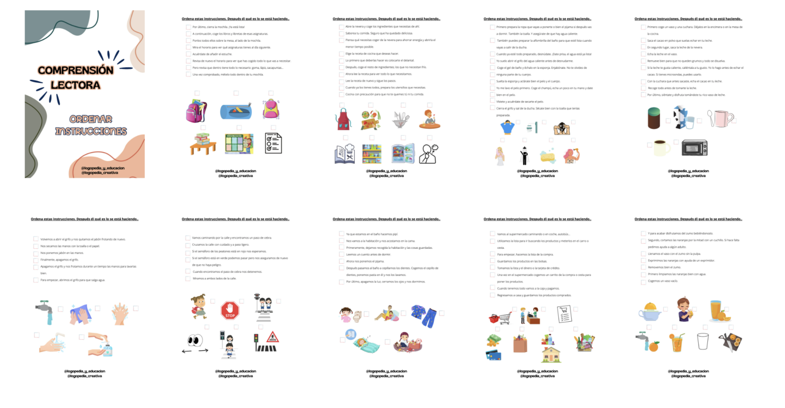 Láminas ilustrativas para trabajar la comprensión lectora de cuentos ...