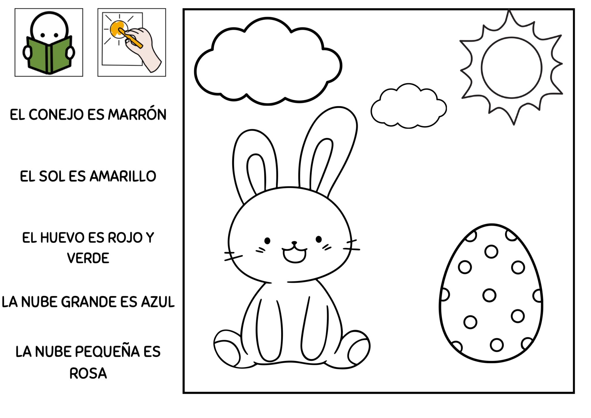 Cuadernito 50 pag. Fichas sencillas trabajamos la Pascua y primavera ...