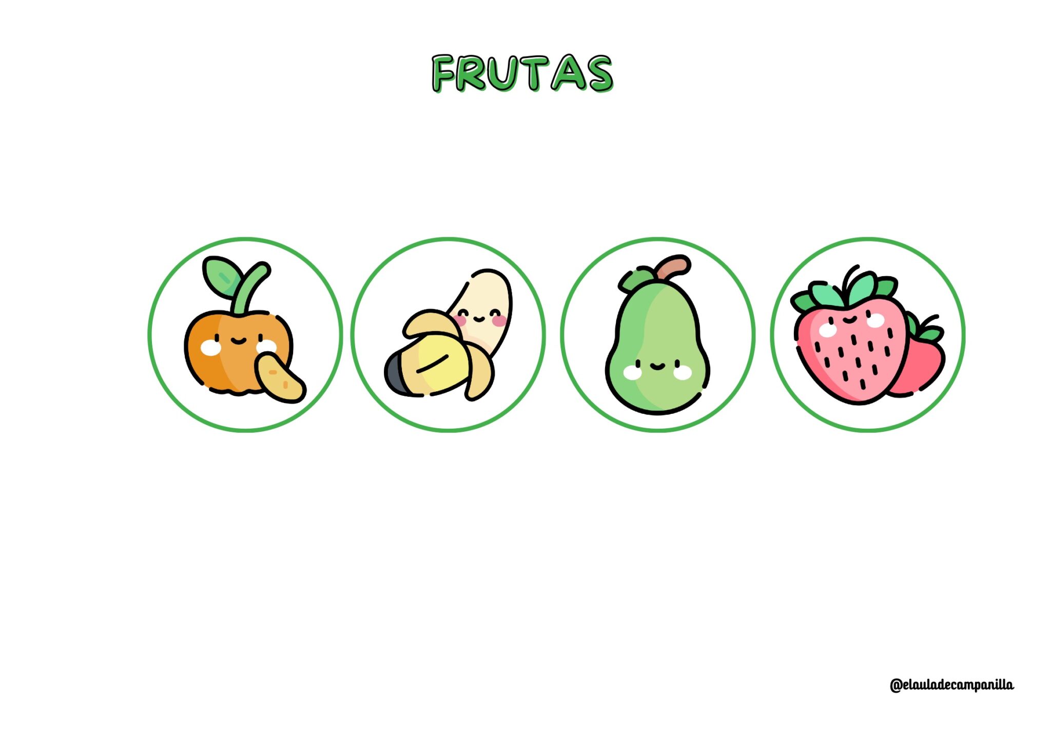 Cuaderno para favorecer la atención visual y trabajar las frutitas ...