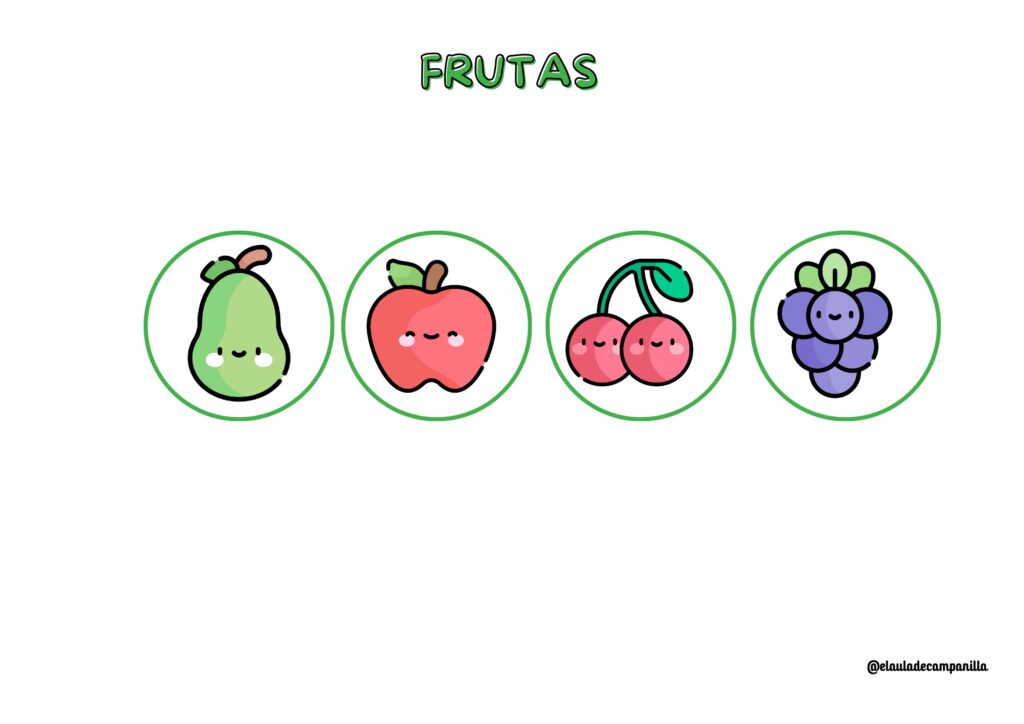 Cuaderno para favorecer la atención visual y trabajar las frutitas ...