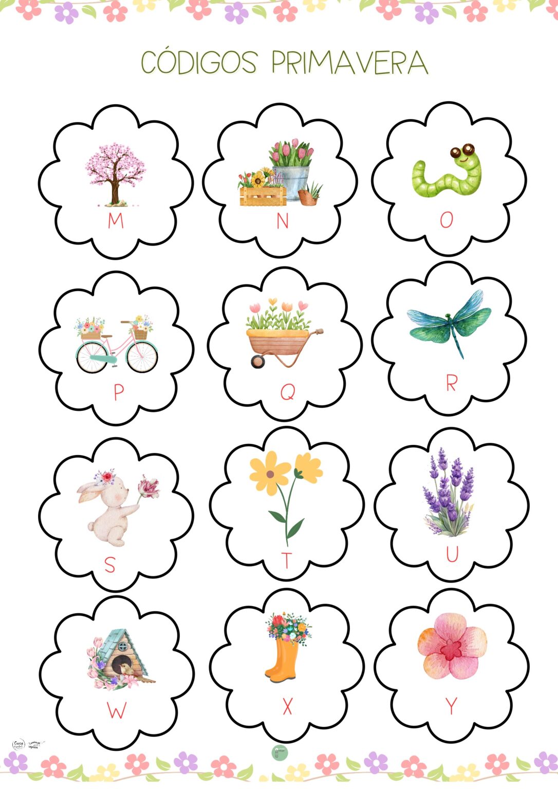 Diver fichas primaverales diferentes propuestas - Orientacion Andujar