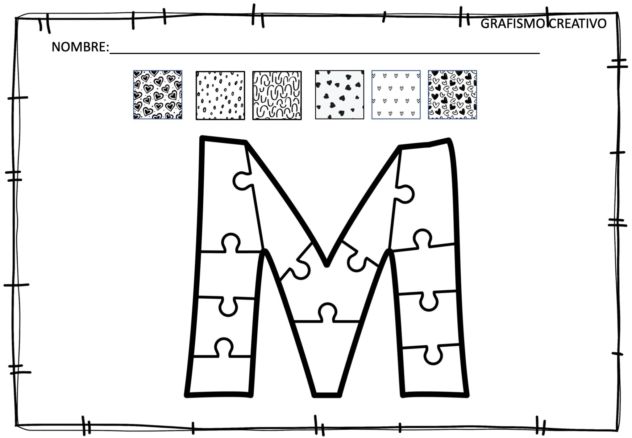Grafismo creativo: Letras del mes de marzo - Orientacion Andujar