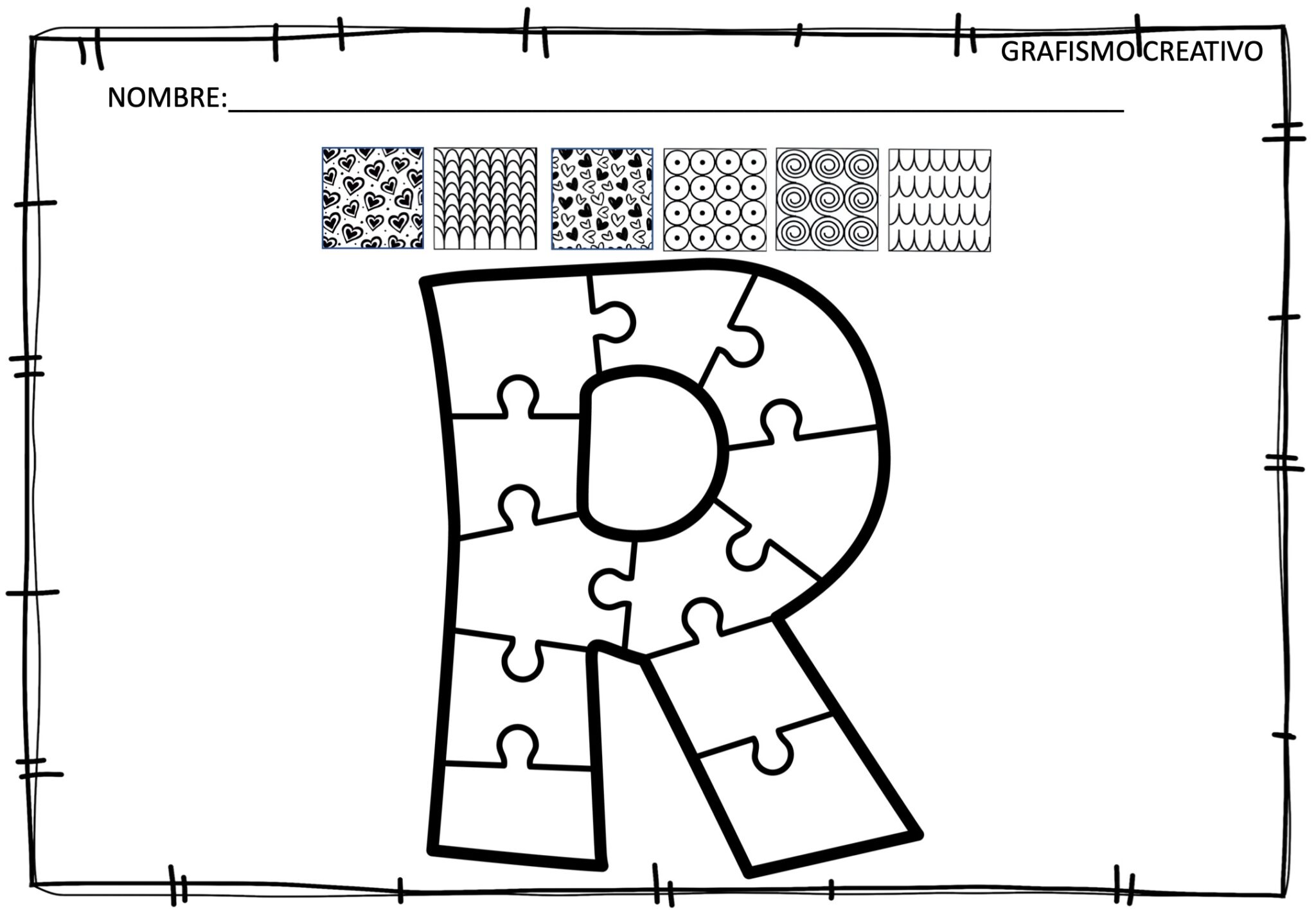 Grafismo creativo: Letras del mes de marzo - Orientacion Andujar