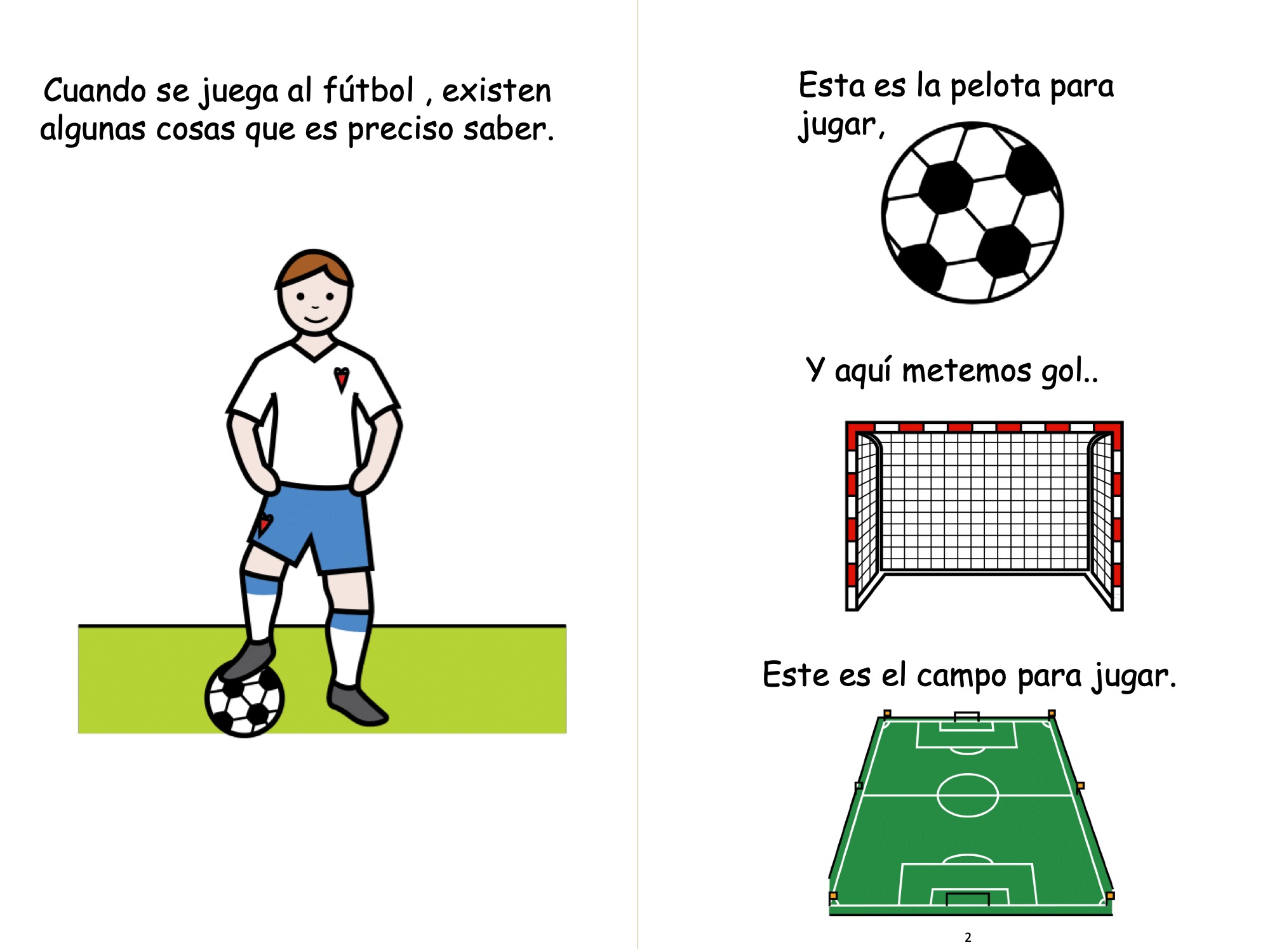 Historia social Mini book Es divertido jugar a fútbol editable ...