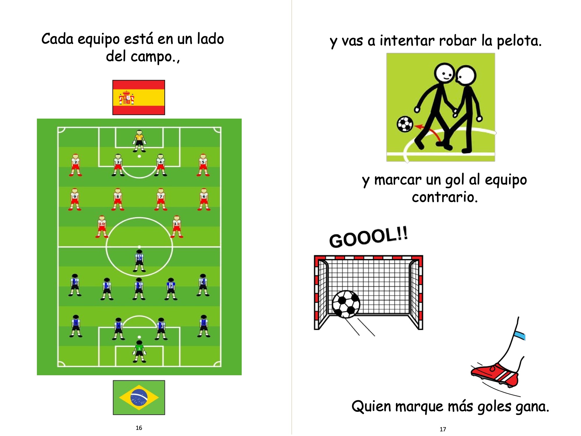 Historia social Mini book Es divertido jugar a fútbol editable ...