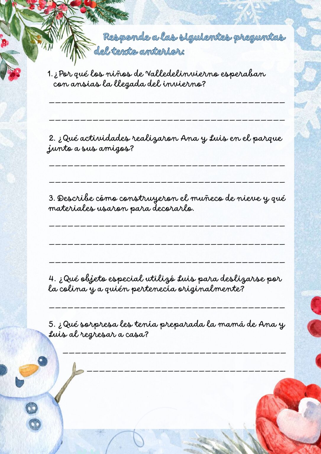LECTURAS COMPRENSIVAS INVIERNO 5º y 6º PRIMARIA + 60 pág. - Orientacion ...