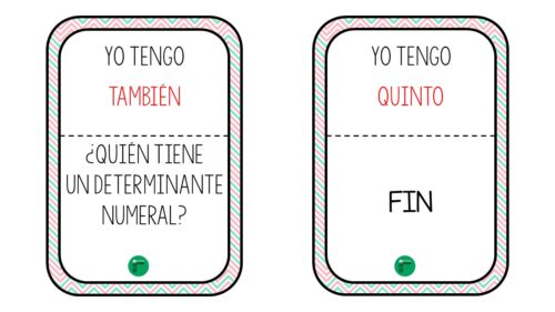 Jugamos al "¿Quién tiene? Yo tengo..." con categorías gramaticales ...