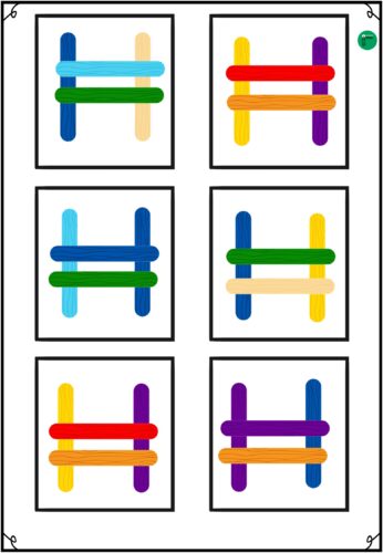 TARJETAS MANIPULATIVAS CON PALOS DE HELADO MEDIO - Orientacion Andujar