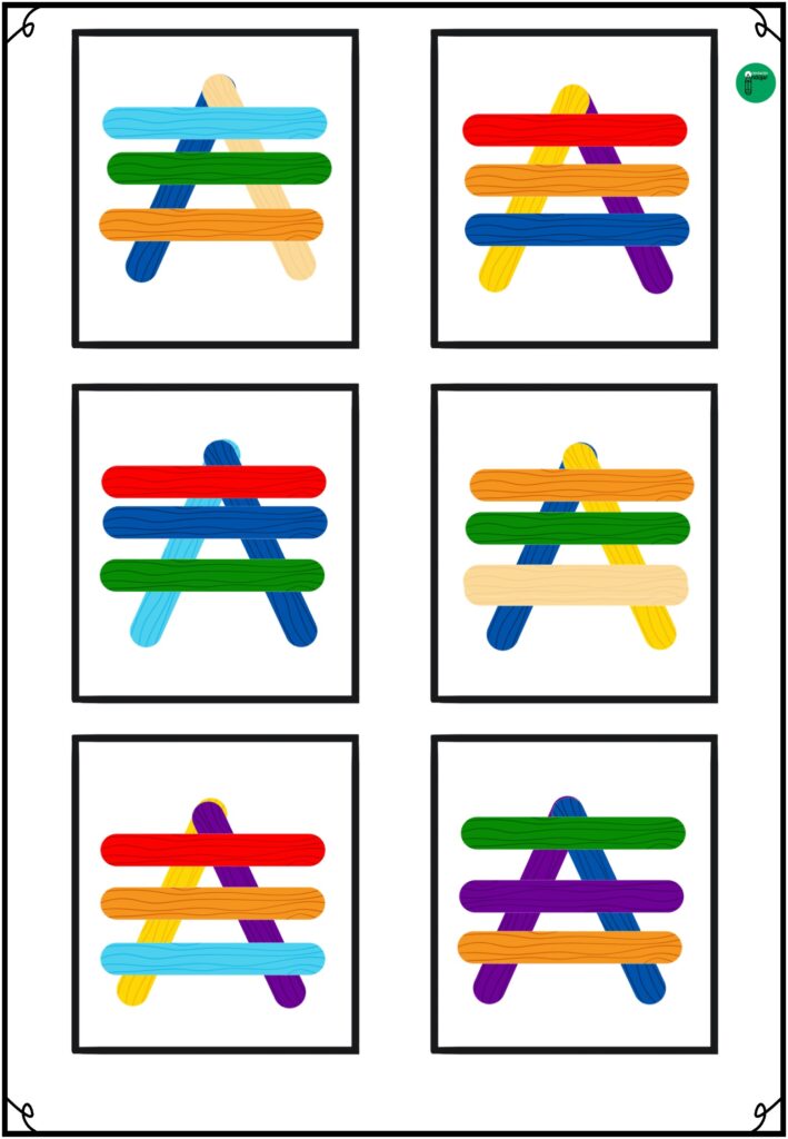 TARJETAS MANIPULATIVAS CON PALOS DE HELADO avanzado - Orientacion Andujar