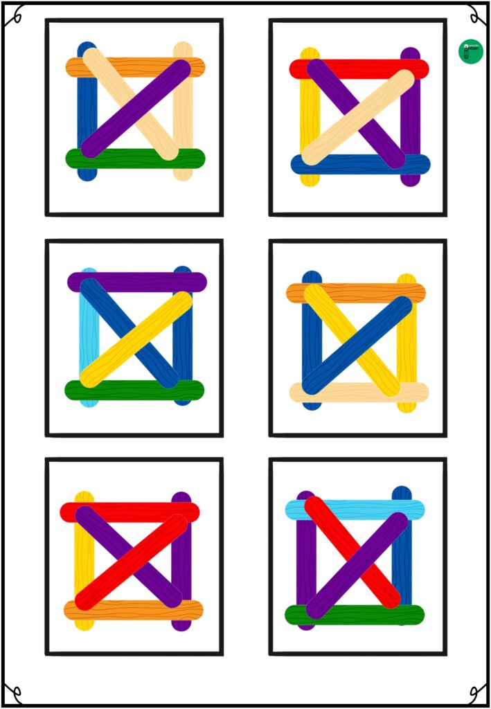 TARJETAS MANIPULATIVAS CON PALOS DE HELADO avanzado - Orientacion Andujar