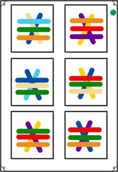 TARJETAS MANIPULATIVAS CON PALOS DE HELADO avanzado - Orientacion Andujar