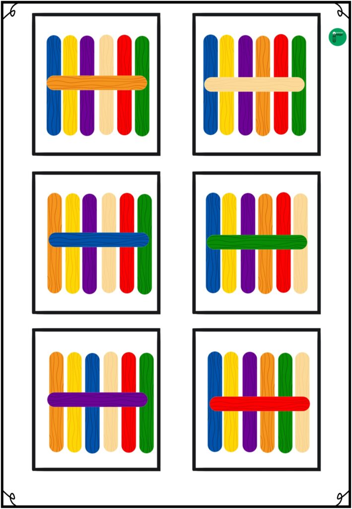 TARJETAS MANIPULATIVAS CON PALOS DE HELADO avanzado - Orientacion Andujar