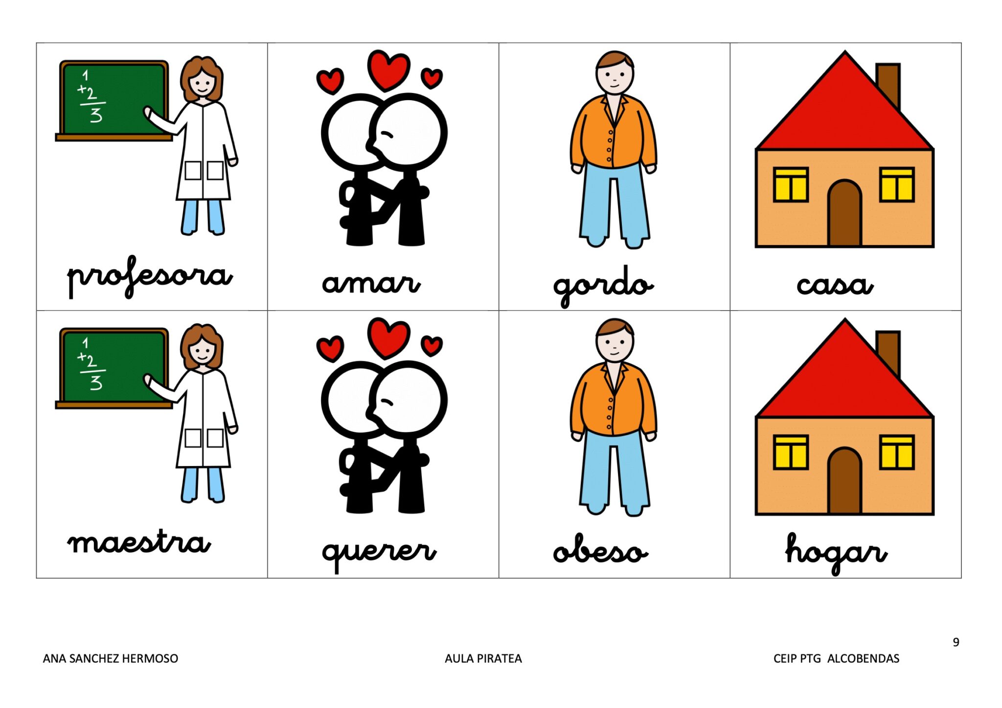 Trabajamos los sinónimos con Pictogramas - Orientacion Andujar