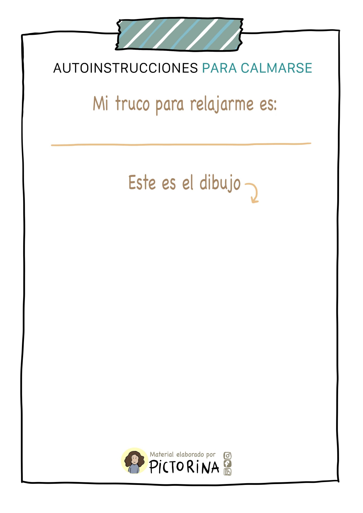 Autoinstrucciones para volver a la calma (versión chico y chica ...