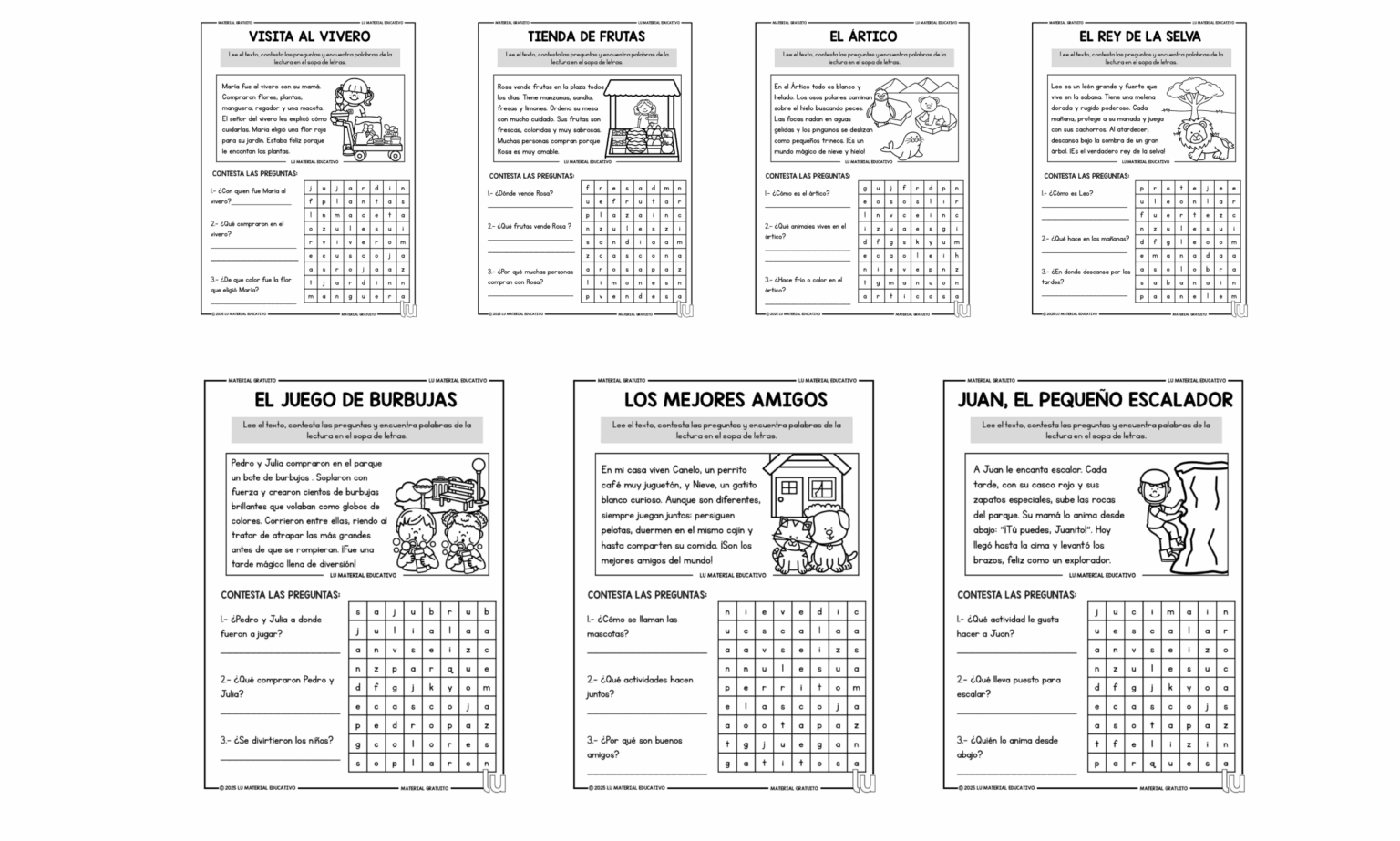 Comprensión Lectora nuevas lecturitas para trabajar en clase - Orientacion Andujar