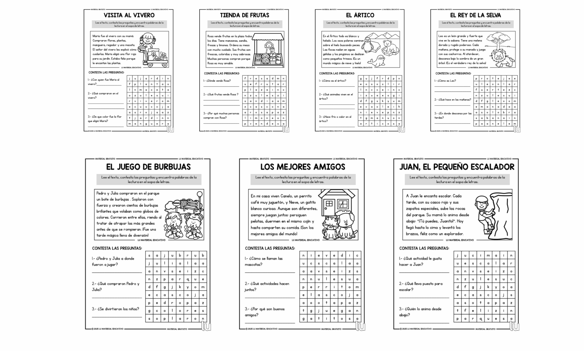 Comprensión Lectora nuevas lecturitas para trabajar en clase ...