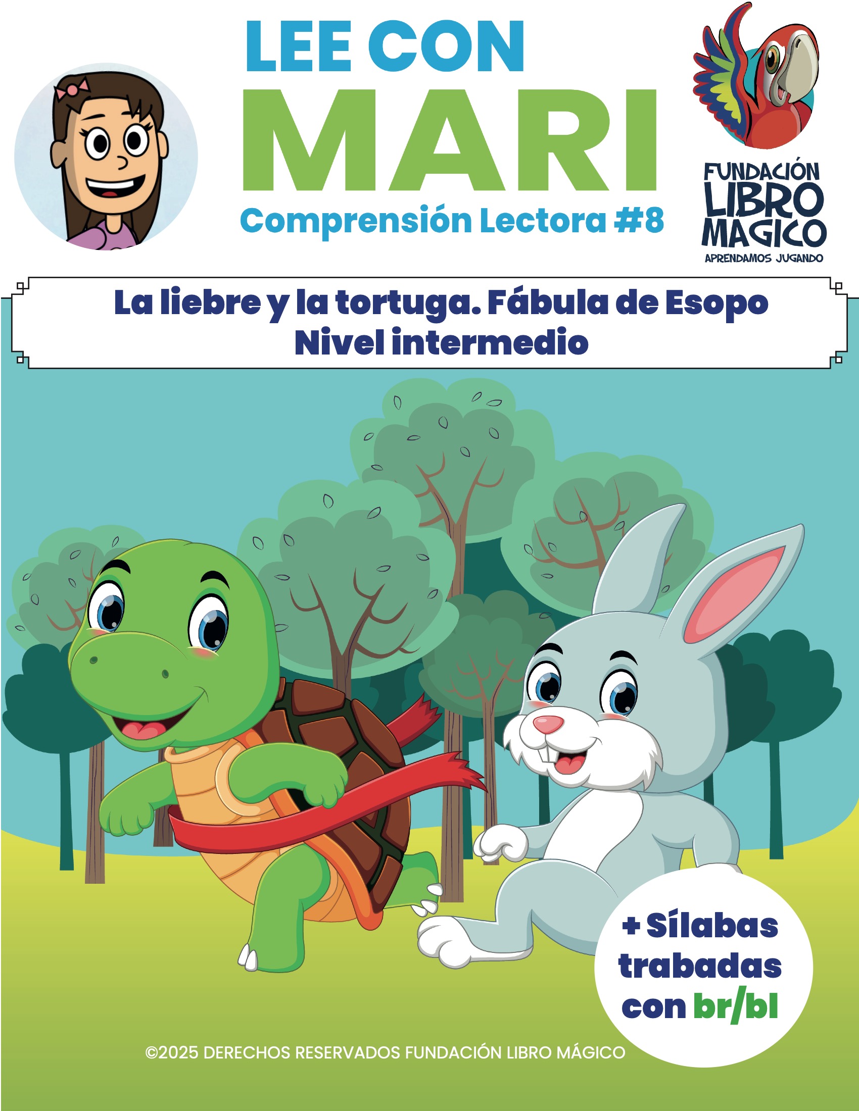Comprensión lectora fábulas La liebre y la tortuga - Orientacion Andujar