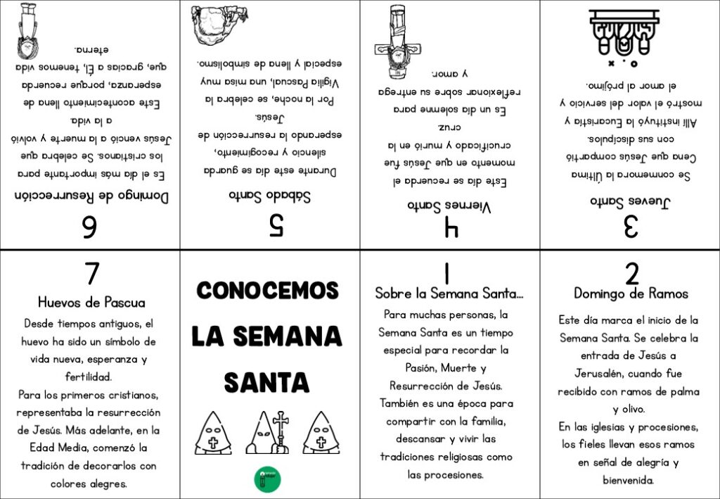 Minilibro para conocer la Semana Santa - Orientacion Andujar