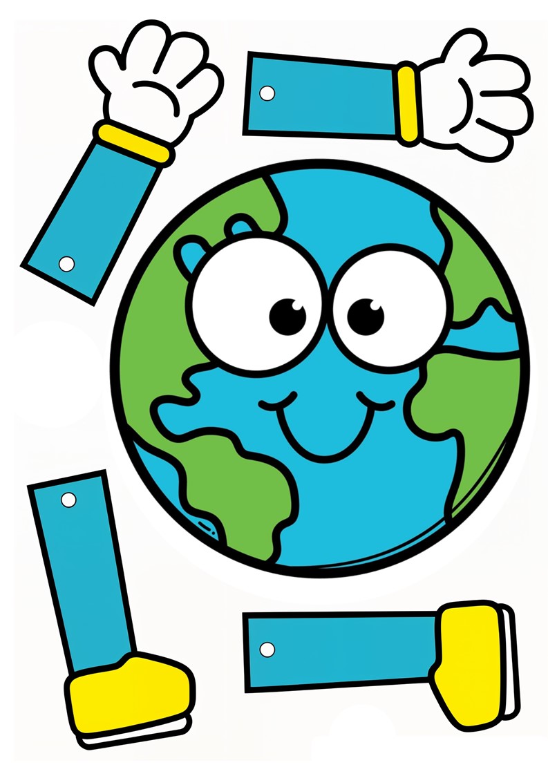 Muñeco articulado para el Día de la Tierra 3 MODELOS - Orientacion Andujar