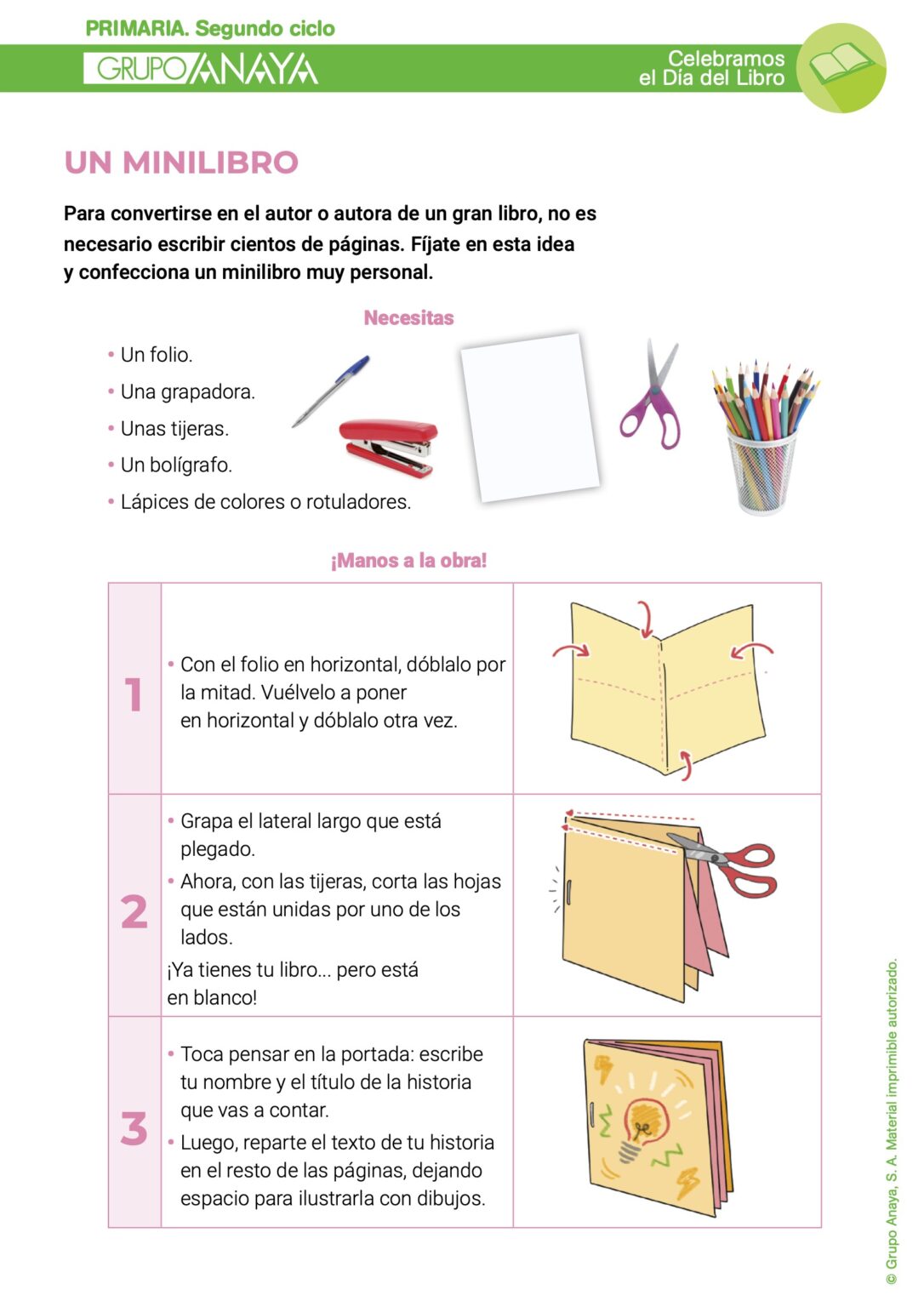 Actividades para celebrar en primaria el Día del Libro por ciclos ...