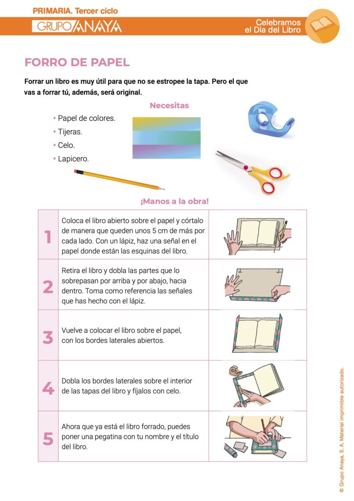 Actividades para celebrar en primaria el Día del Libro por ciclos ...