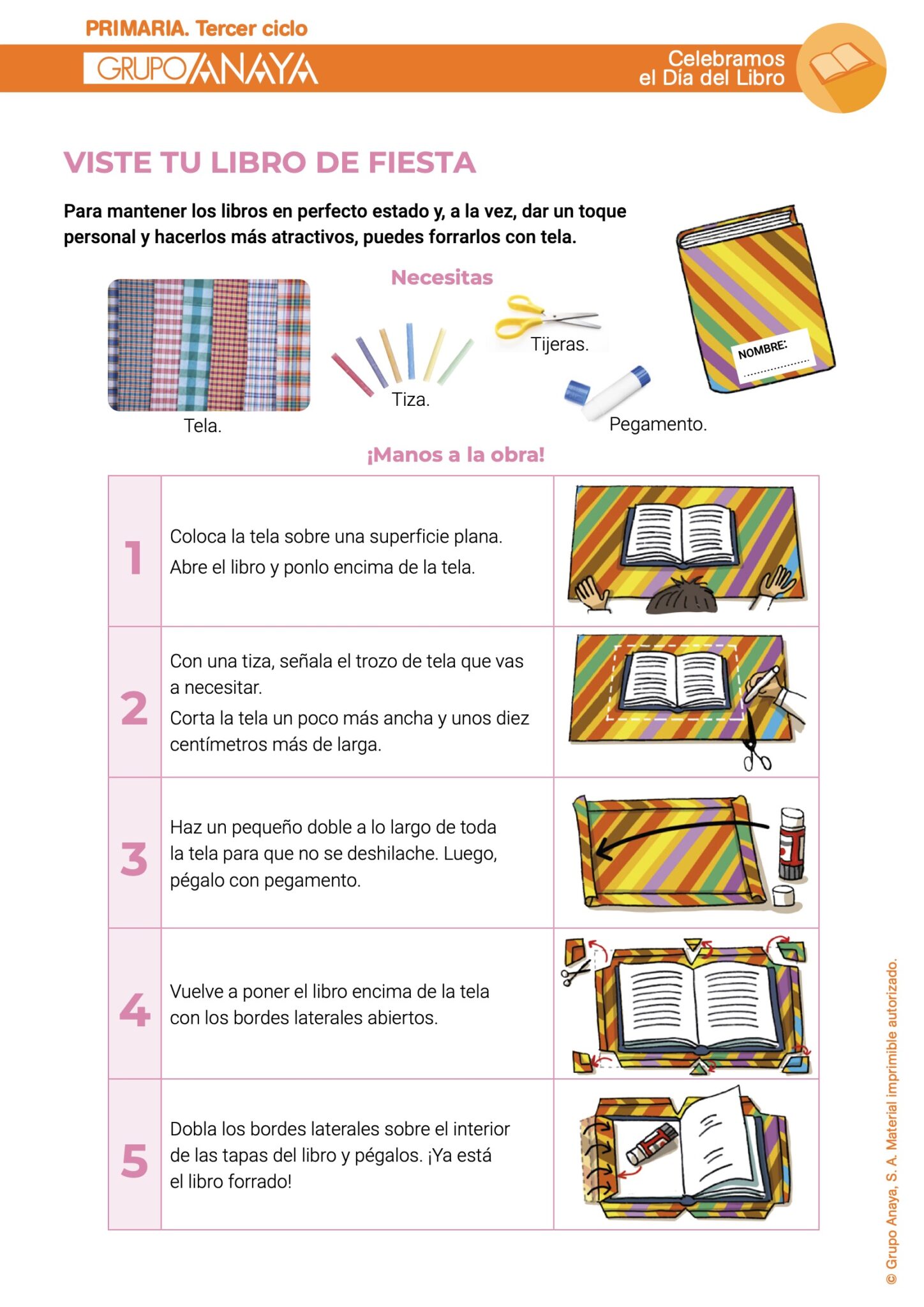 Actividades para celebrar en primaria el Día del Libro por ciclos ...