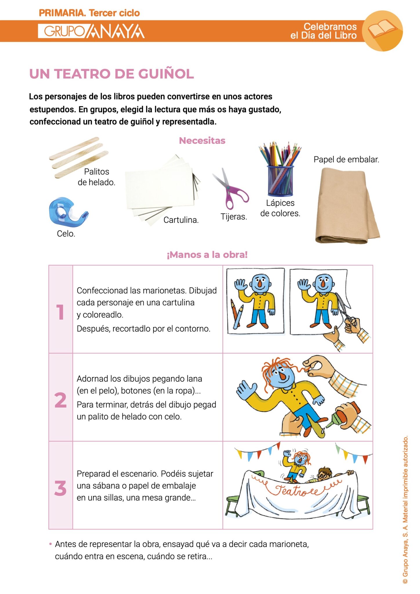 Actividades para celebrar en primaria el Día del Libro por ciclos ...