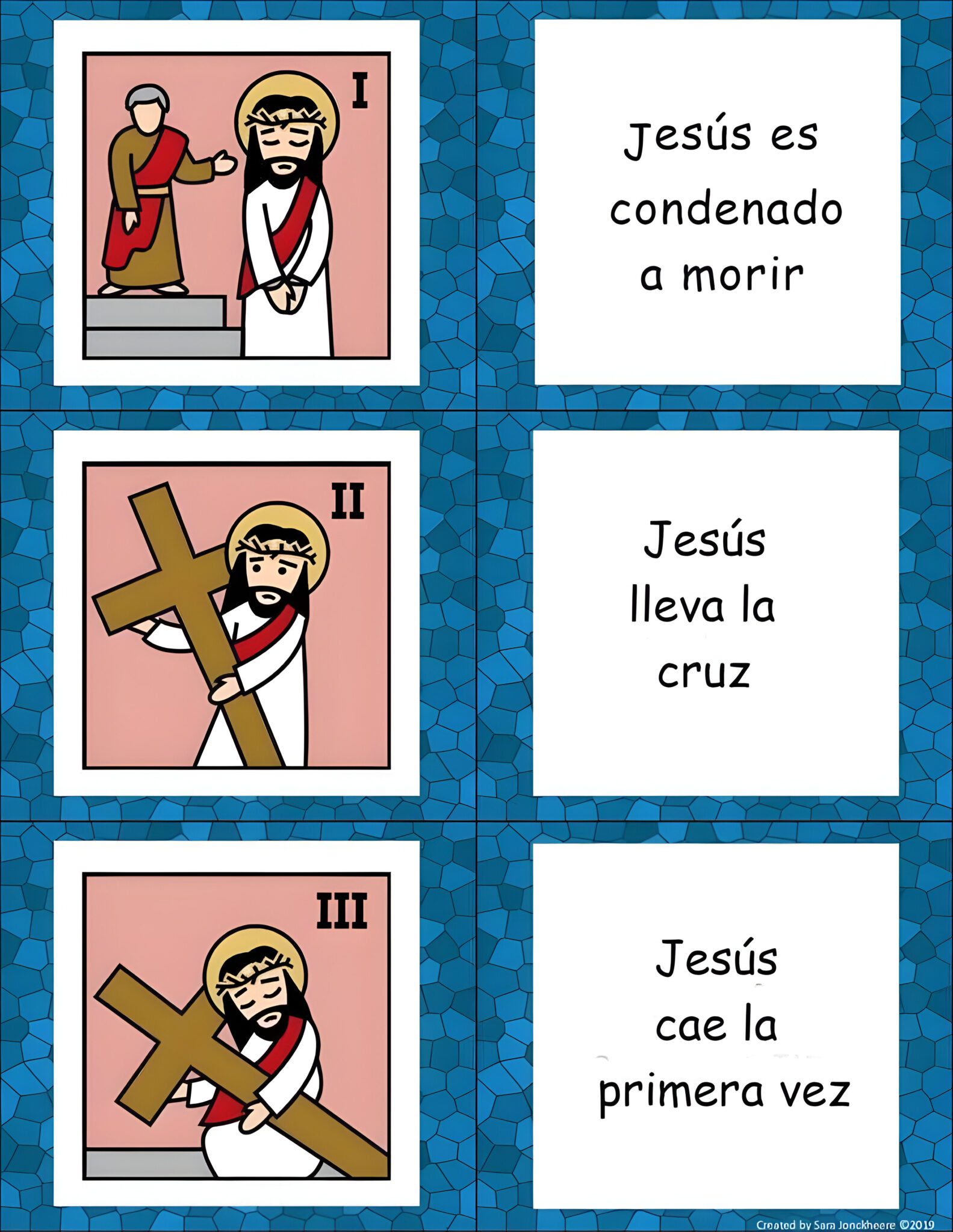 VIA CRUCIS PARA NIÑOS, COLOR Y BLANCO Y NEGRO - Orientacion Andujar