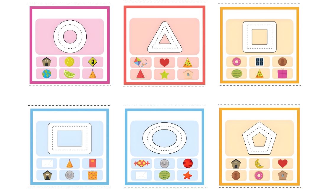 Bonitas laminas para trabajar la formas geometricas - Orientacion Andujar