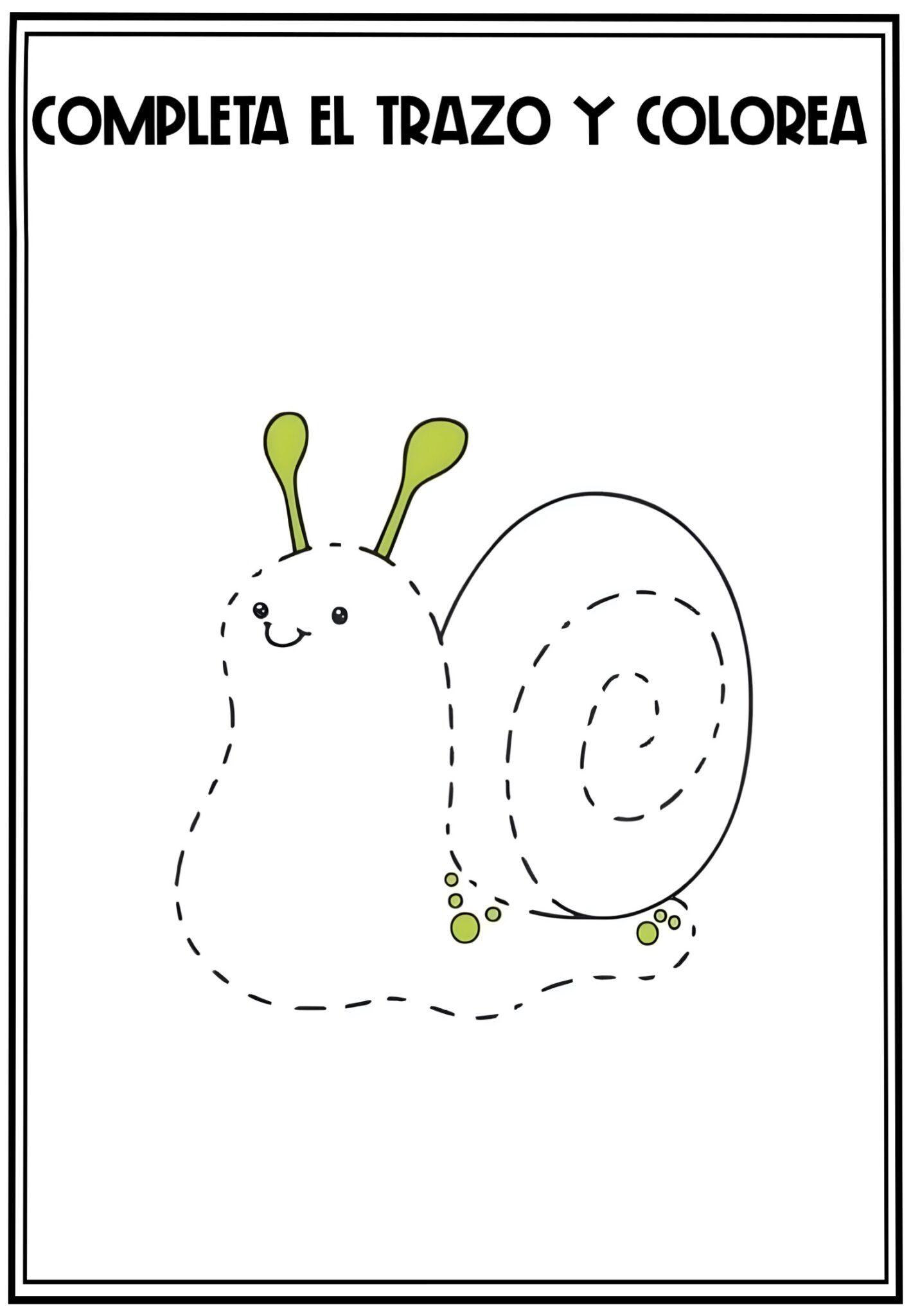 COMPLETA EL TRAZO Y COLOREA TRABAJAMOS LA MOTRICIDAD - Orientacion Andujar