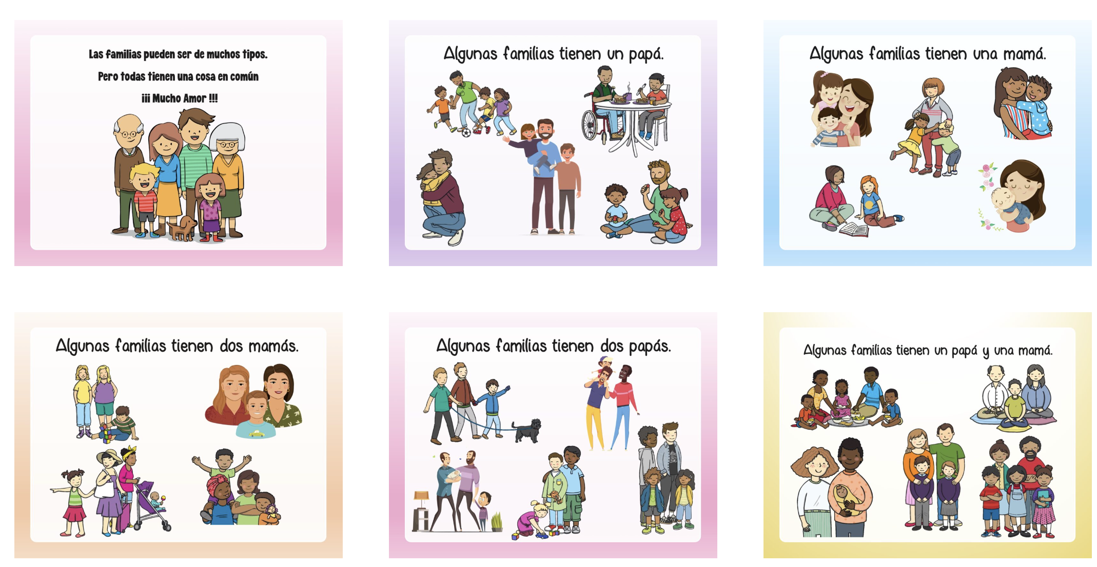 Bonita presentación de los tipos de familia – Día de las Familias - Orientacion Andujar
