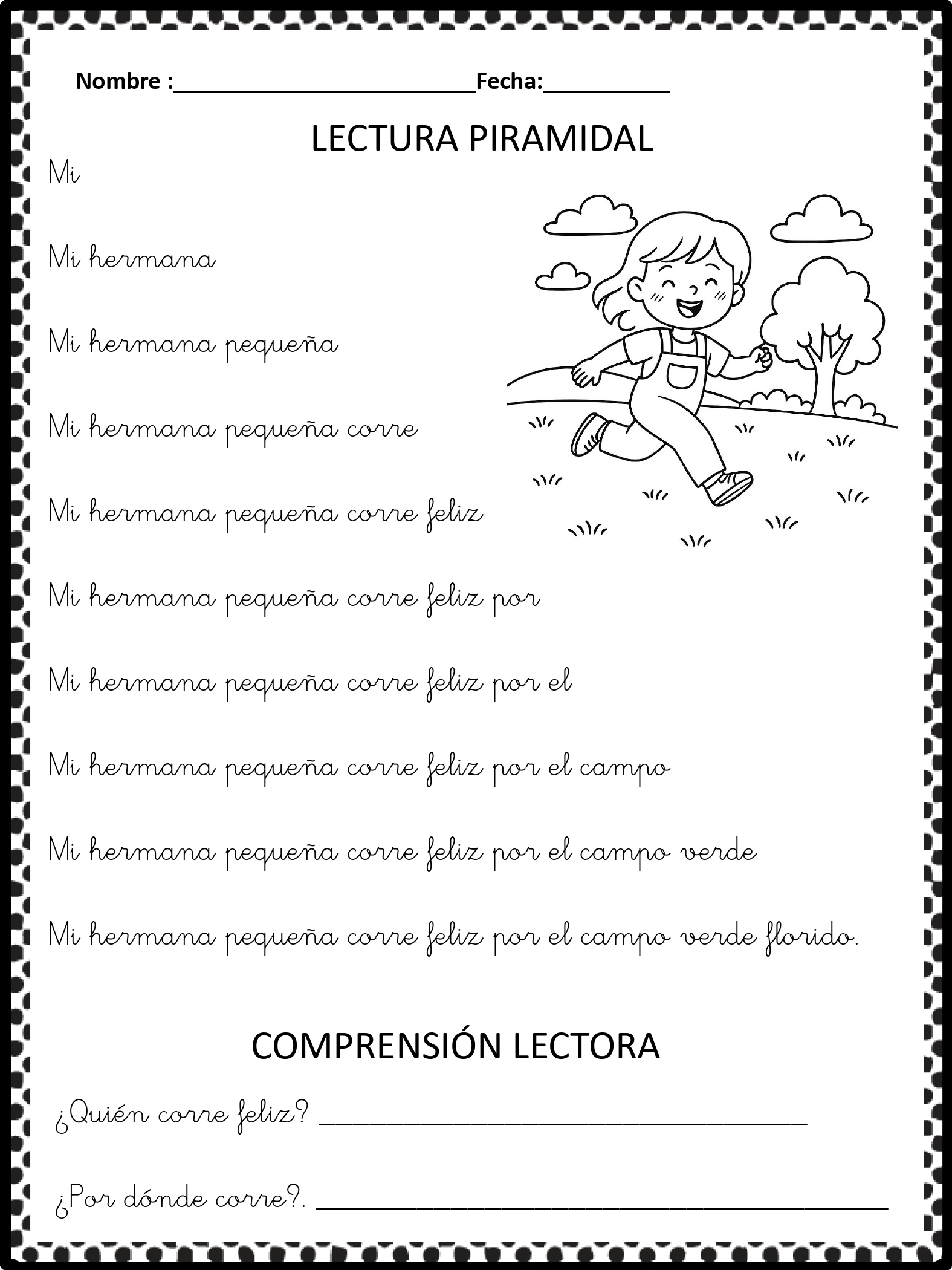 Comprensión lectora y fluidez verbal LECTURA PIRAMIDAL - Orientacion ...