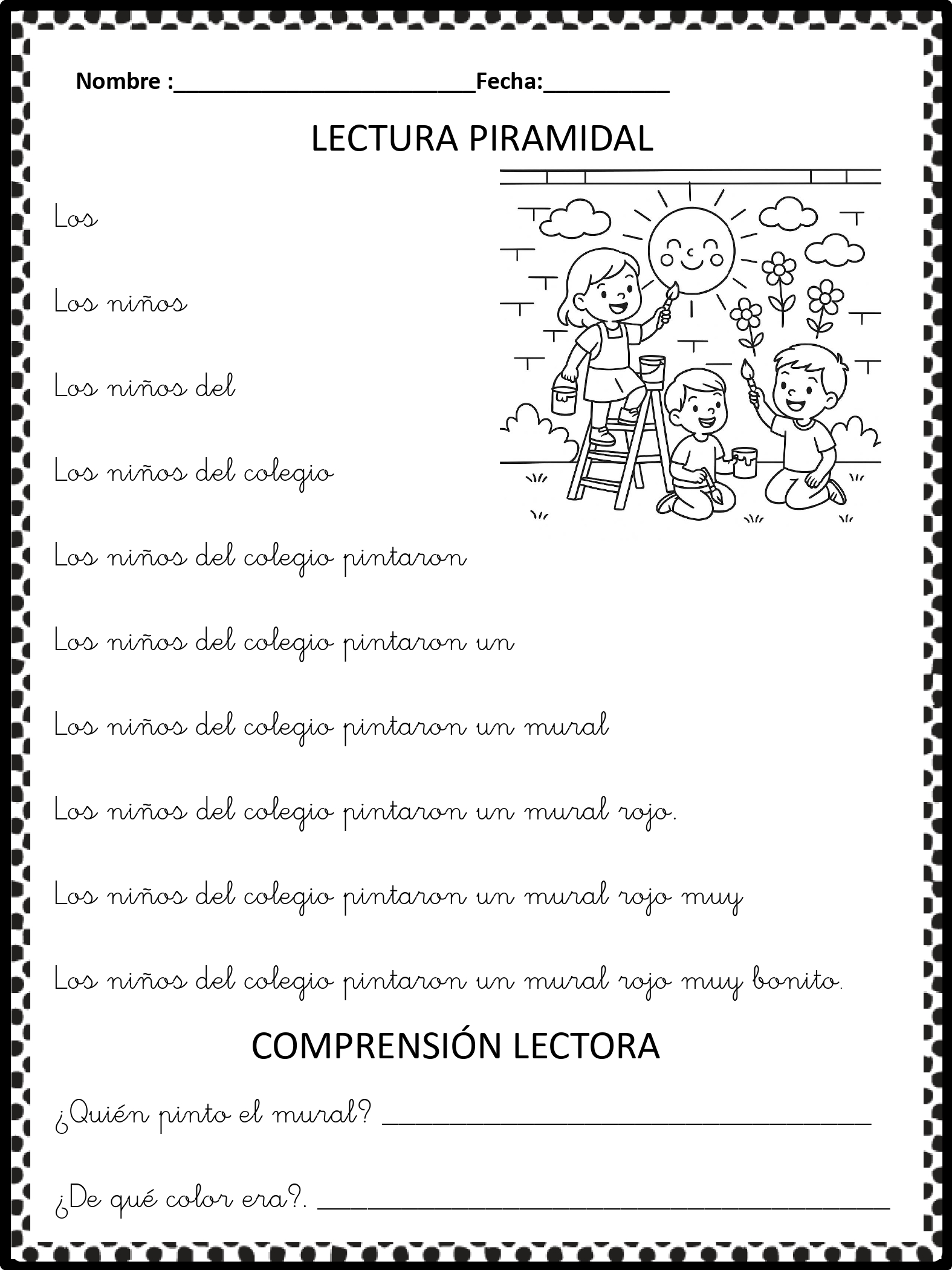 Comprensión lectora y fluidez verbal LECTURA PIRAMIDAL - Orientacion ...