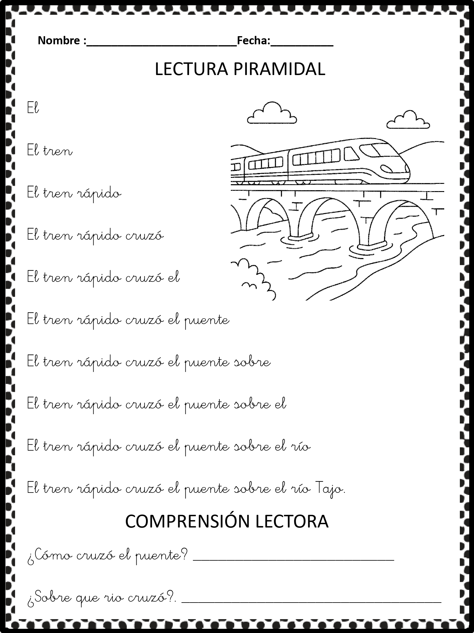 Comprensión lectora y fluidez verbal LECTURA PIRAMIDAL - Orientacion ...