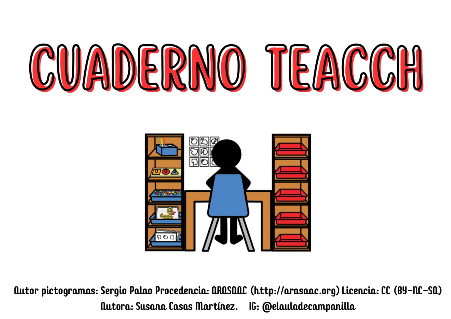 Cuaderno Teacch con pictogramas - Orientacion Andujar