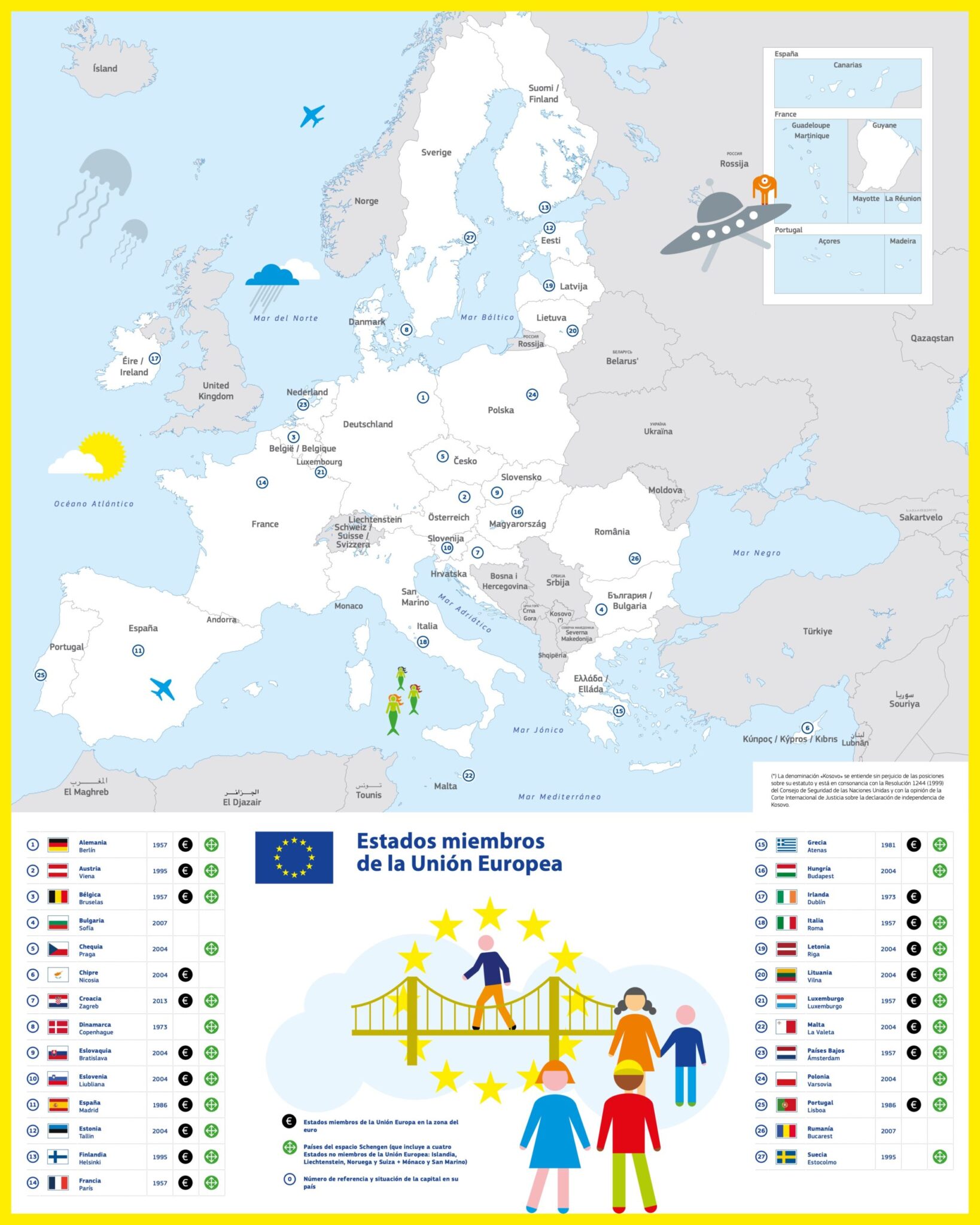 MAPA TOP Países de la UE para trabajar el Día de Europa - Orientacion ...
