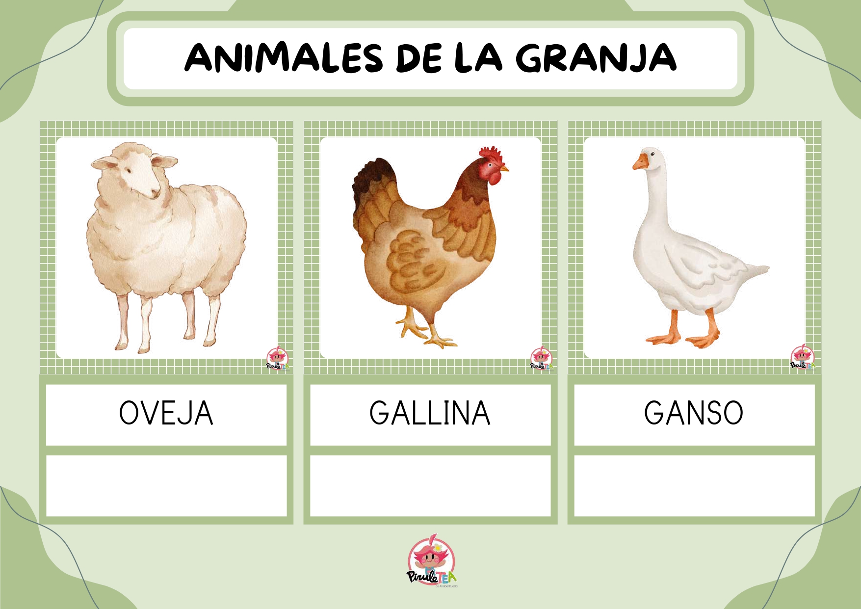 Método lectura global animales - Orientacion Andujar