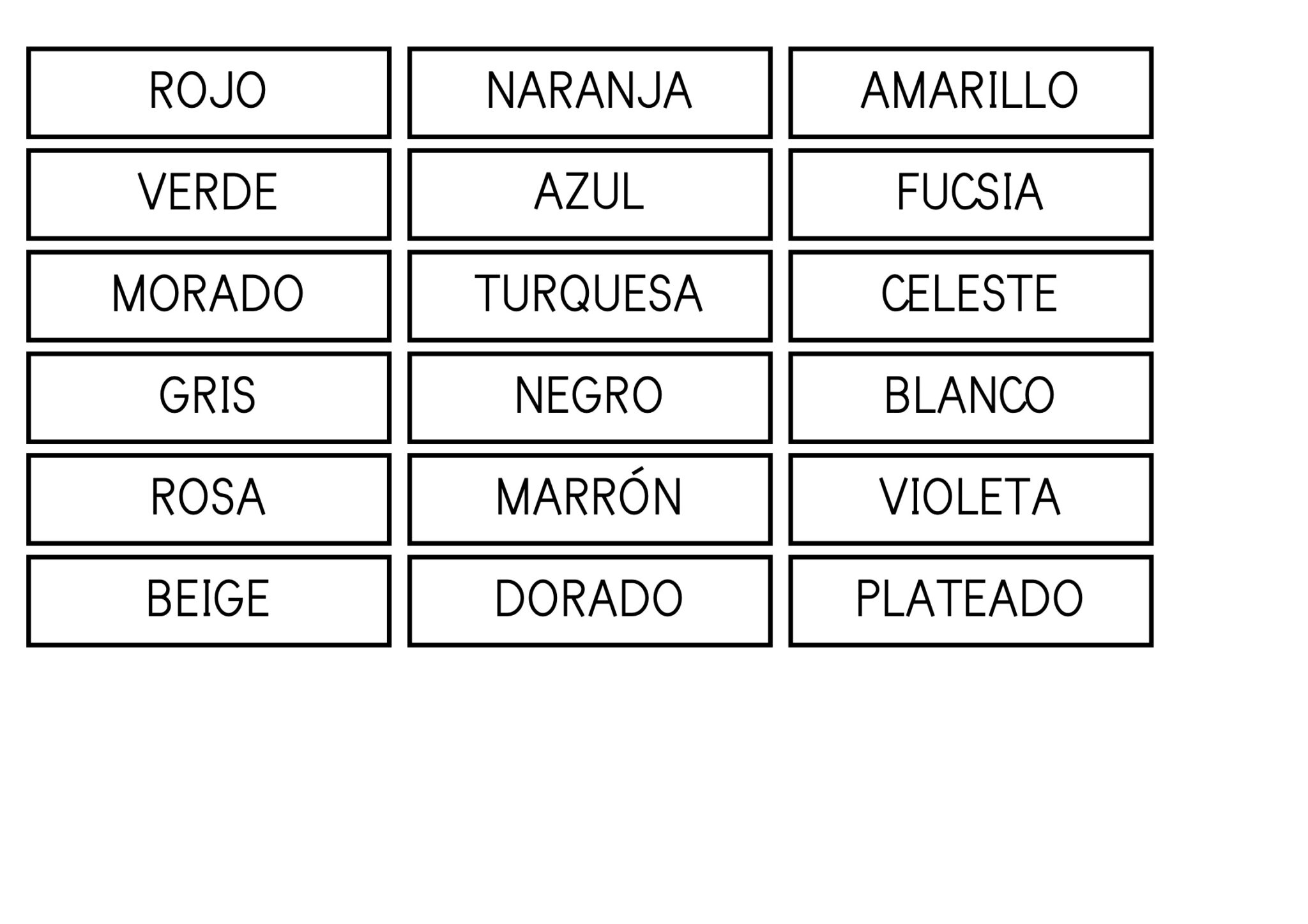Método lectura global los colores - Orientacion Andujar