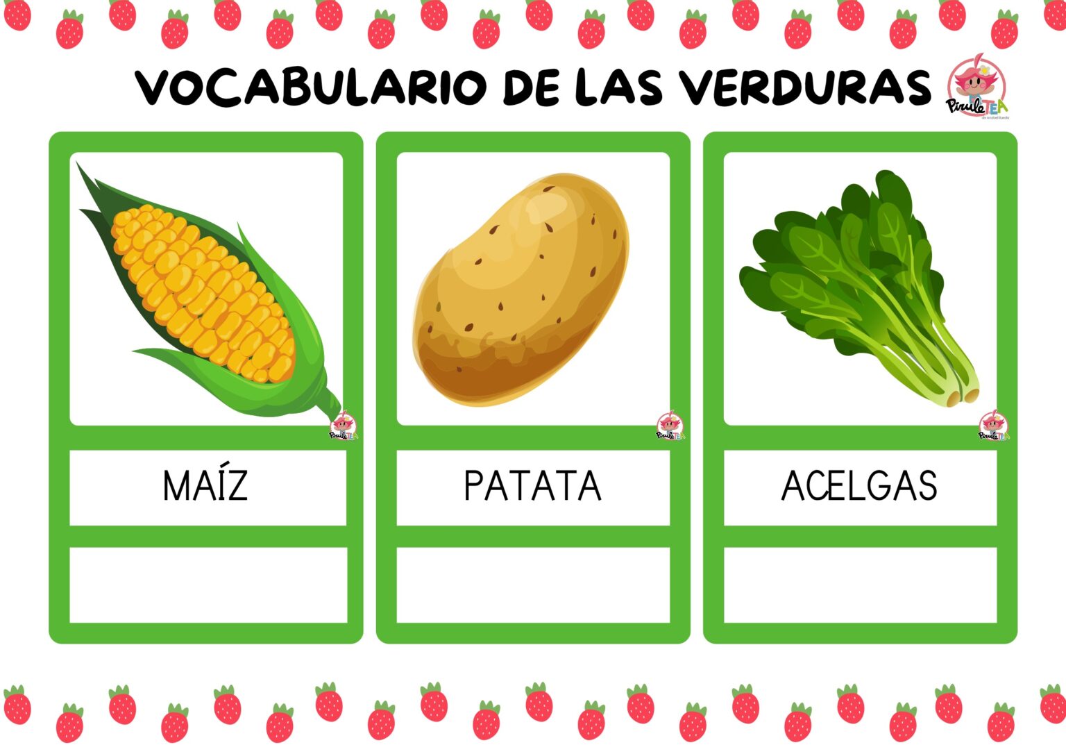 Método lectura global las frutas y verduras - Orientacion Andujar
