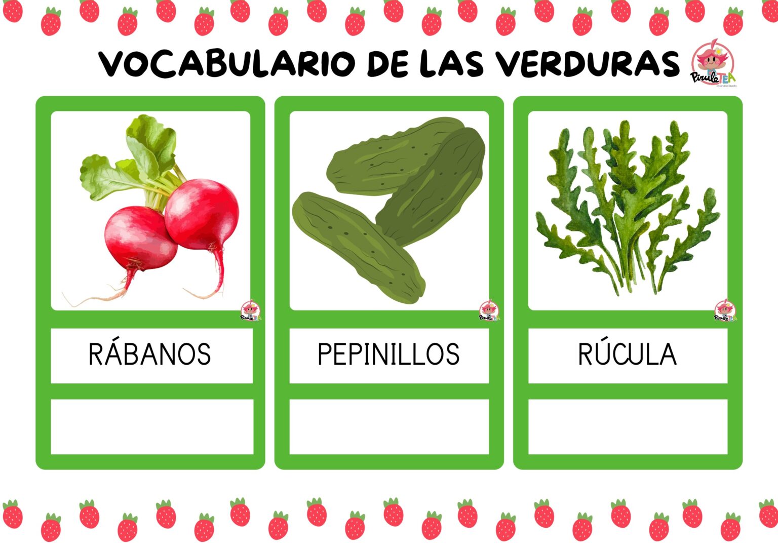 Método lectura global las frutas y verduras - Orientacion Andujar