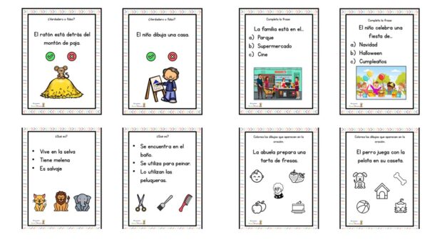 Bonitos apoyos visuales para trabajar la comprensión lectora ...