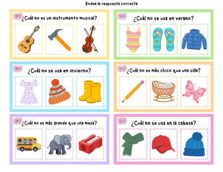 Tarjetas para trabajar la comprensión de enunciados negativos ...