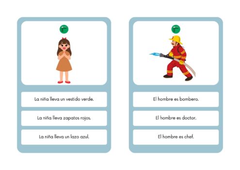 Tarjetas para practicar la comprensión lectora de frases - Orientacion ...