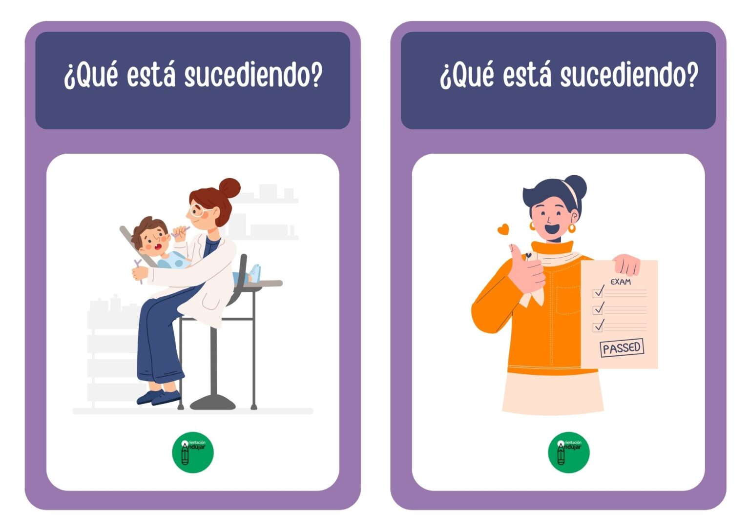 Tarjetas de expresión oral a partir de una imagen - Orientacion Andujar