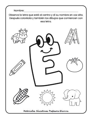 Coloreamos y aprendemos el abecedario - Orientacion Andujar