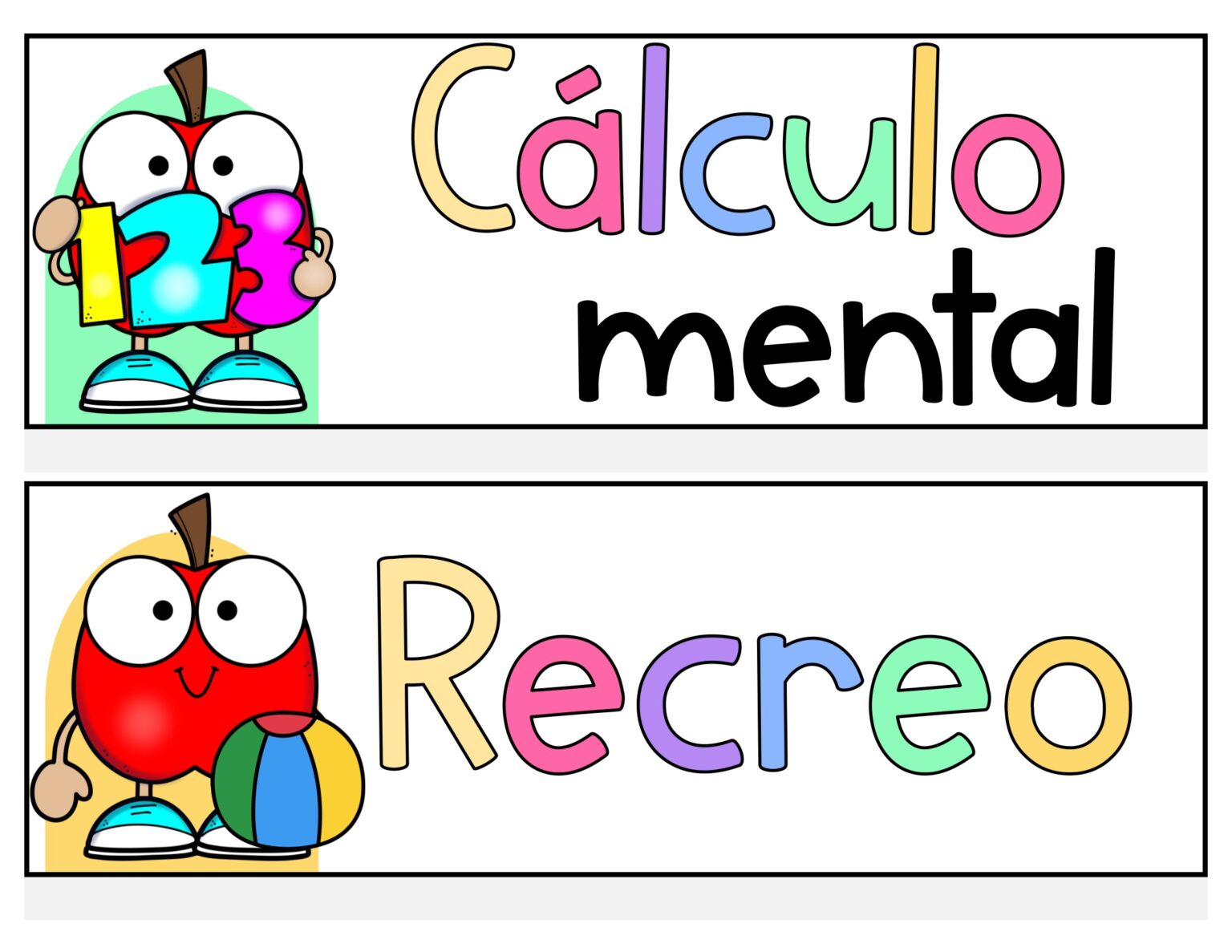 HORARIO GIGANTE PARED PARA DECORAR TU CLASE - Orientacion Andujar